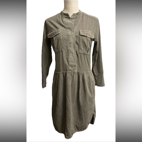 James Perse | Dresses | Standard James Perse Linen Blend Shirt Dress In ...